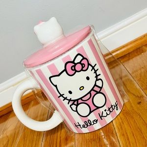 Hello Kitty | Dining | New Hello Kitty Pink Mug With Lid | Poshmark